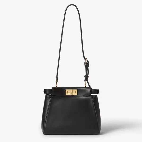 Fendi My Peekaboo Xs Black Leather Bag